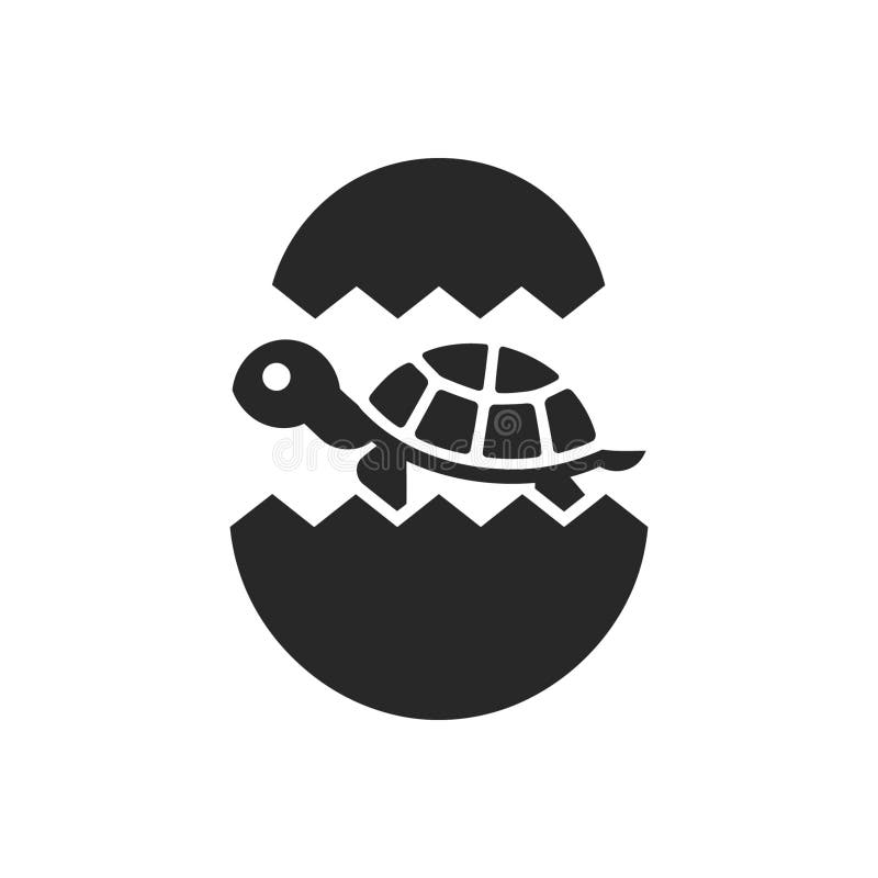 Baby sea turtle cartoon stock vector. Illustration of looking - 134893413