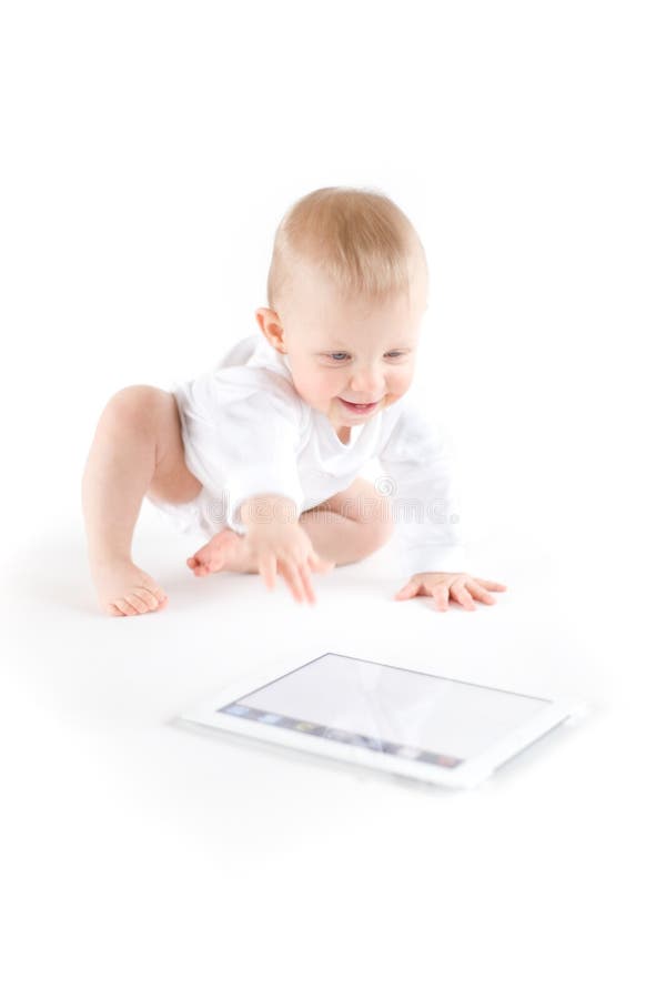 Woman and Son Using Digital Tablet Together on Sofa Stock Photo - Image ...