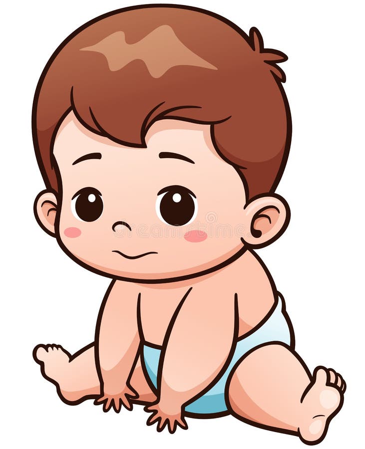 Baby stock vector. Illustration of white, toddler, male - 80767159
