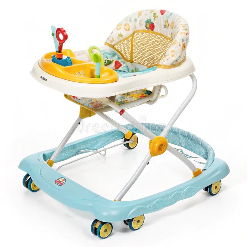 Baby Walker Isolated on Transparent Background Stock Illustration ...