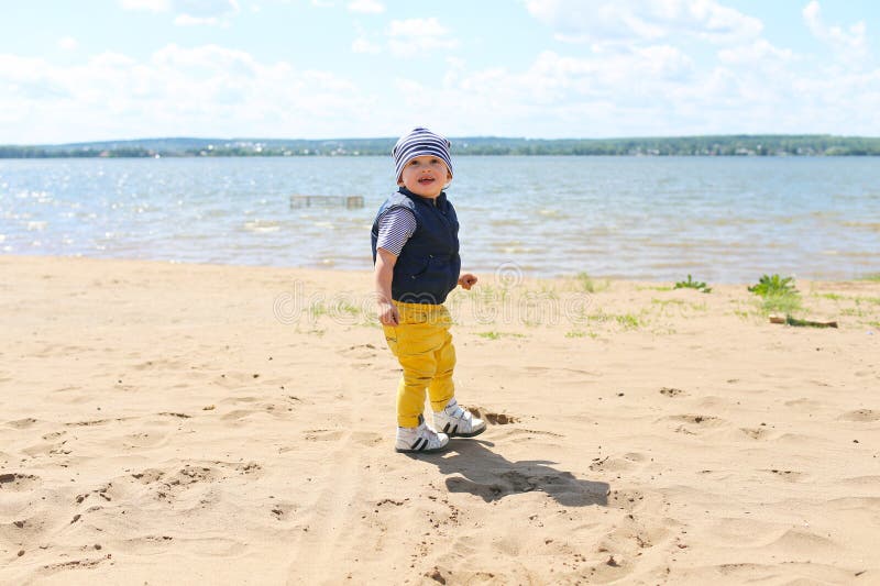 Baby Walking with Help of Leading Strings Stock Image - Image of happy ...