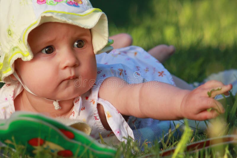 Baby is watching computer stock photo. Image of watching - 64495184