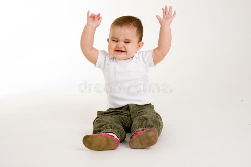 Baby Waving stock photo. Image of small, shirt, infant - 4975248