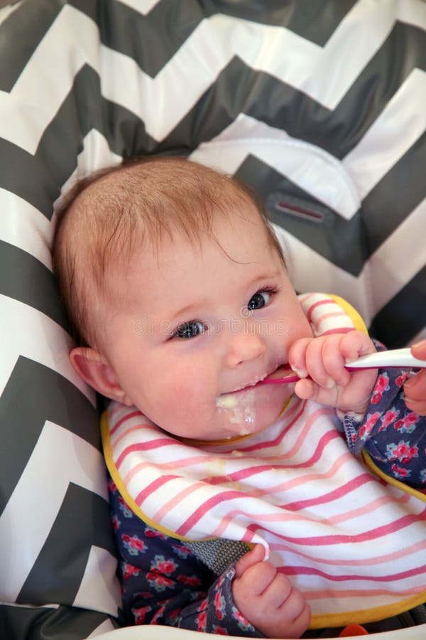 Baby weaning stock photo. Image of weaning, infant, cute - 71973870
