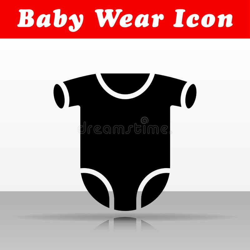 Baby Wear Vector Icon Design Stock Vector - Illustration of onesie ...