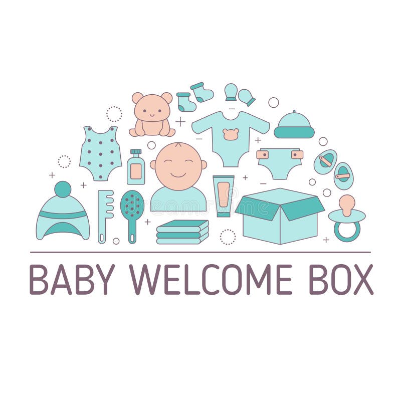 Baby Welcome Party Invitation Card Design with Cute Little Boy ...