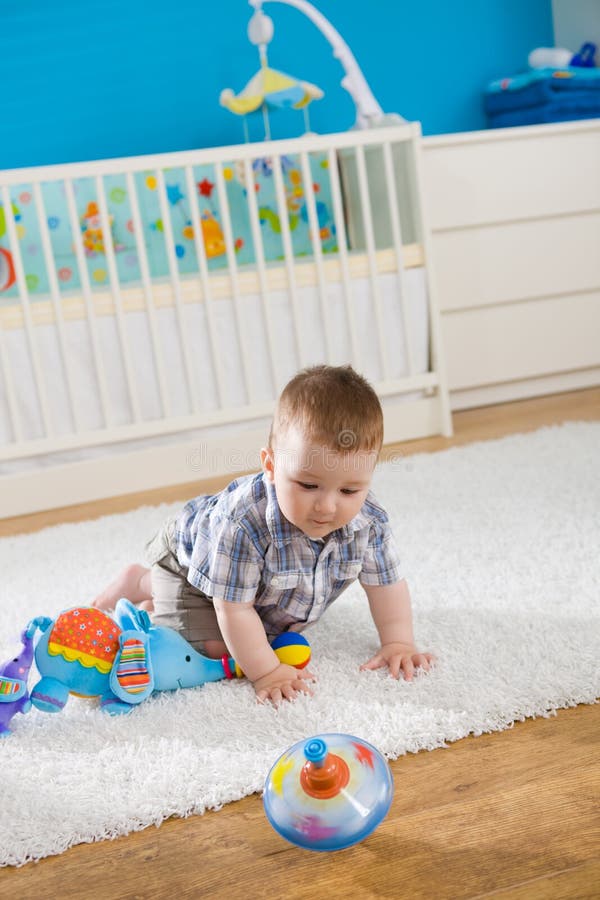 Baby and whirligig stock image. Image of caucasian, baby - 7908547