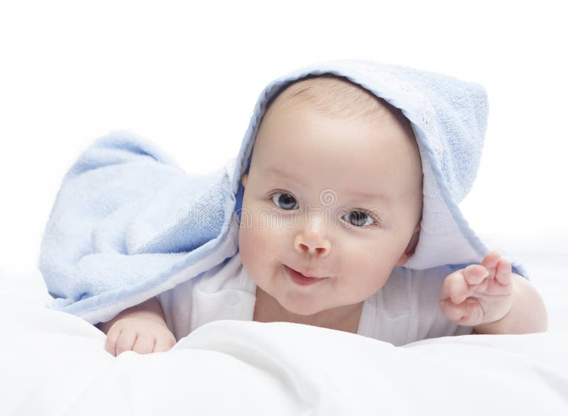 Baby on white background stock photo. Image of childhood - 59806572