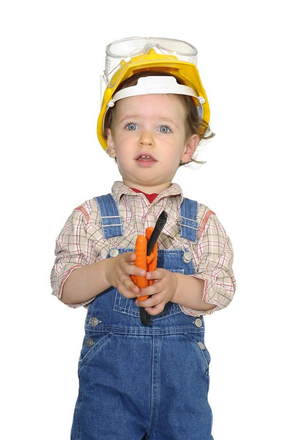 Baby worker stock image. Image of constructor, industrial - 11047797