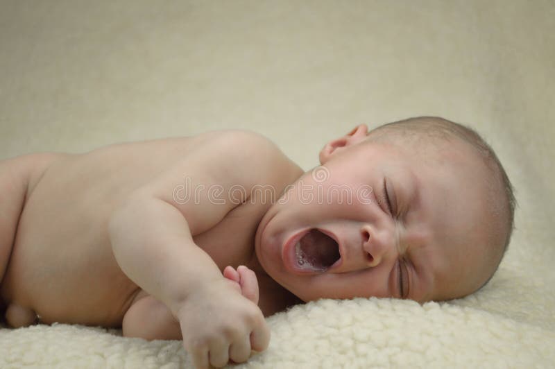 Baby yawn stock photo. Image of newborn, tired, sleep - 23354872