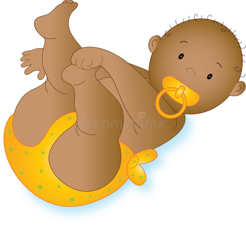 Baby yellow stock illustration. Illustration of birth - 6580464