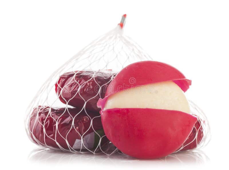 Babybel cheese in red wex stock image. Image of hard - 39967987