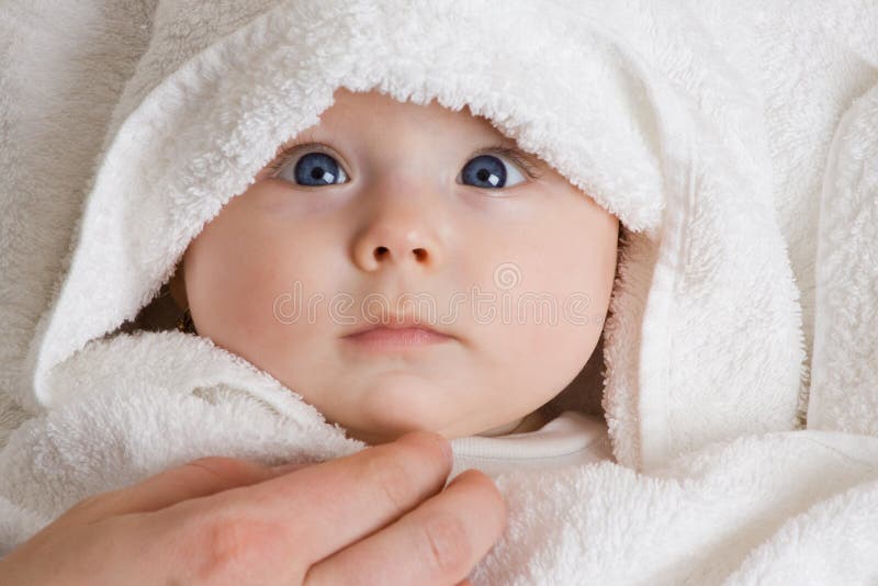 Babyface stock photo. Image of care, covered, look, infant - 4232008