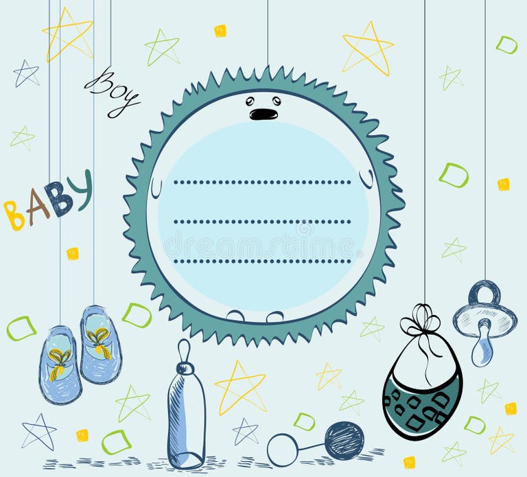 Babykader vector illustratie. Illustration of slabbetje - 40598038