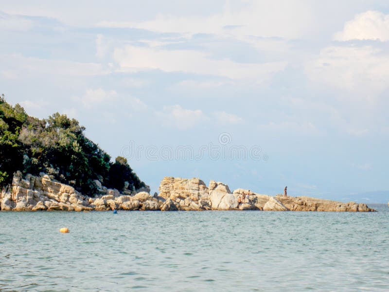 Babylon beach, Greece stock photo. Image of landscape - 123396030