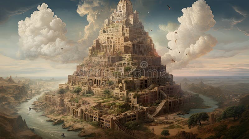 Babylon tower stock image. Image of babylon, symbol - 320675979