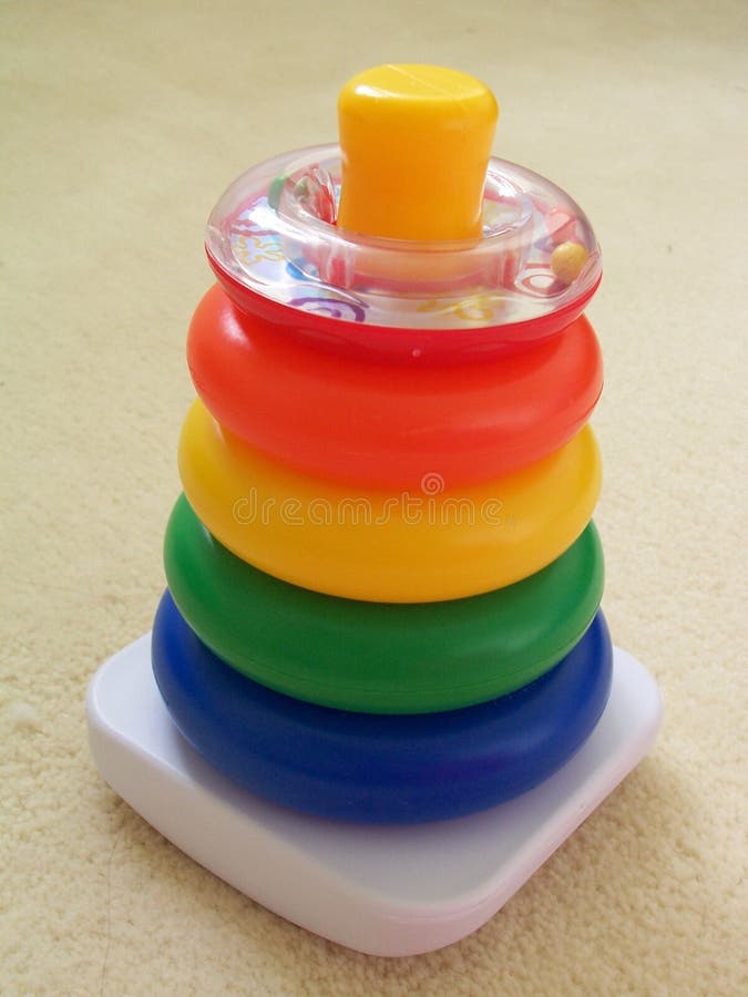 Babys Ring Stack Toy Stock Image - Image: 12880321
