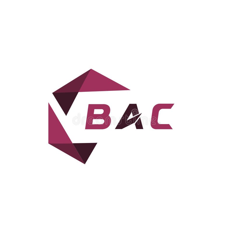 BAC Creative Minimalist Letter Logo. BAC Unique Vector Initials ...