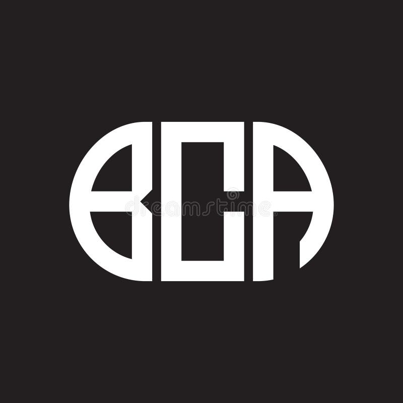 BAC Letter Logo Design on Black Background. BAC Stock Vector ...