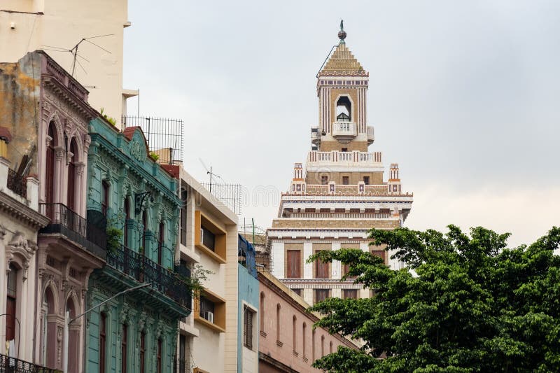 Bacardi Building (Edificio Bacardi) in Havana, Cuba, Built in Art Deco ...
