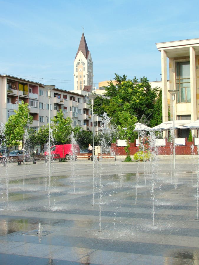 Bacau city center editorial stock photo. Image of amusement - 44017398