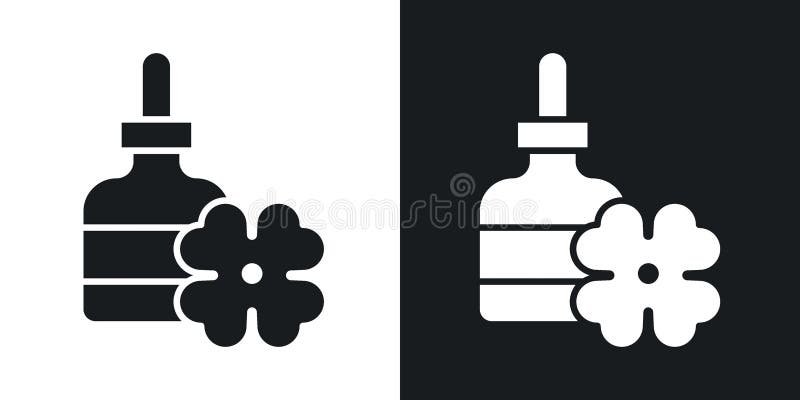 Bach Flowers Icon Set. Bloom Oil Vector Symbol Stock Vector ...