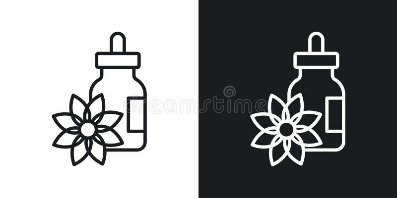 Bach Flowers Icon Set. Bloom Oil Vector Symbol Stock Vector ...