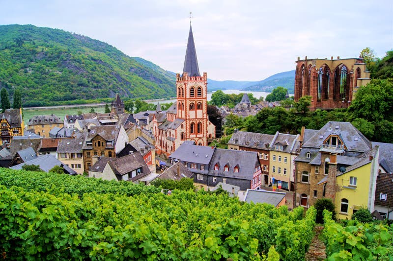 Bacharach Sul Reno, Germania Immagine Stock - Immagine di germania ...