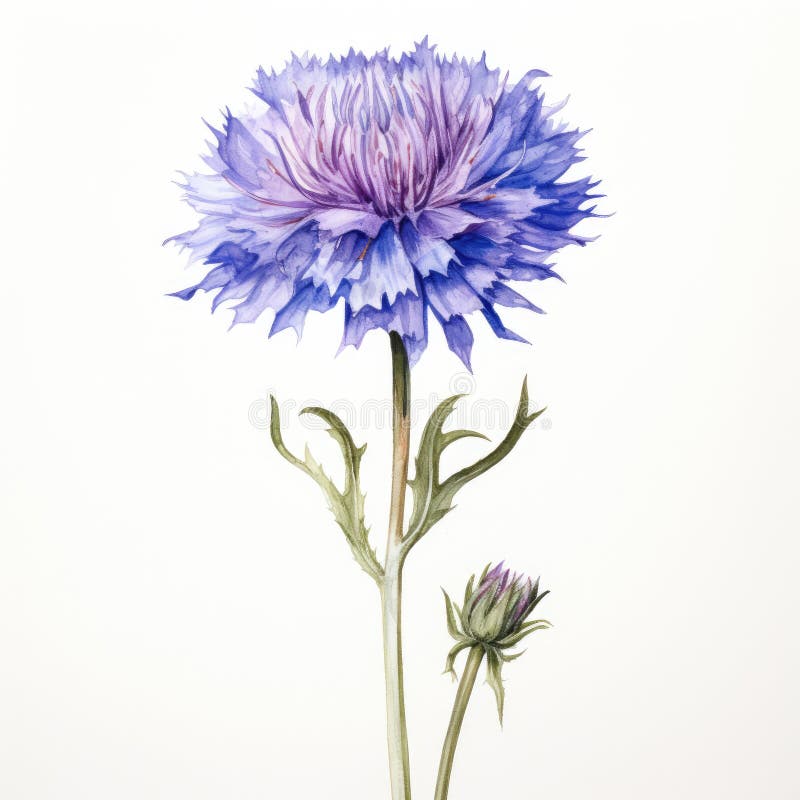 Bachelor Button Sketch