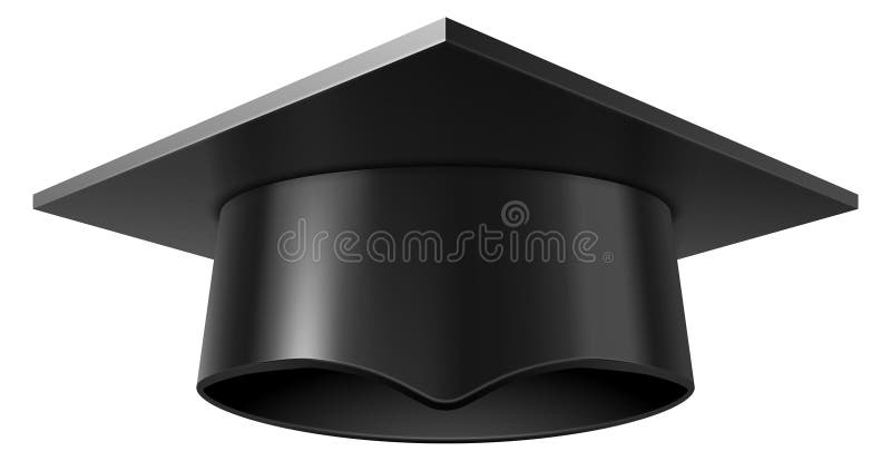 Bachelor Degree Hat Realistic Mockup. Academic Cap Stock Illustration ...