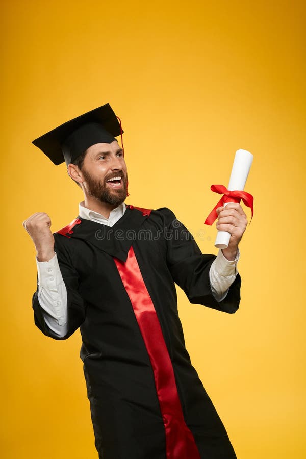 Bachelor, Master Graduating from Universiyy. Stock Photo - Image of ...