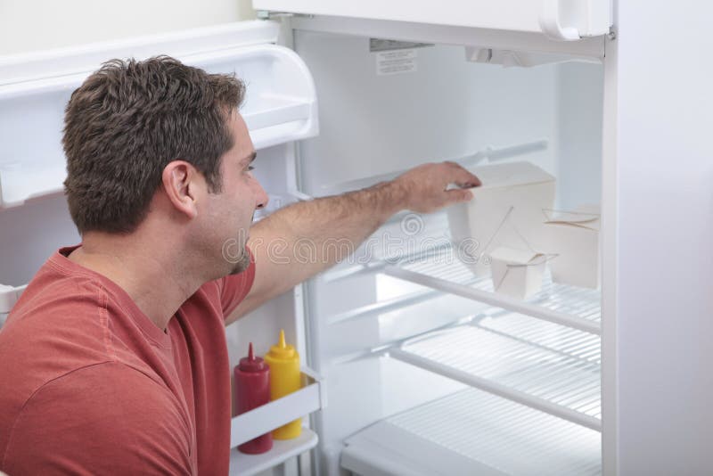Bachelor s fridge stock image. Image of single, refrigerator - 14009895