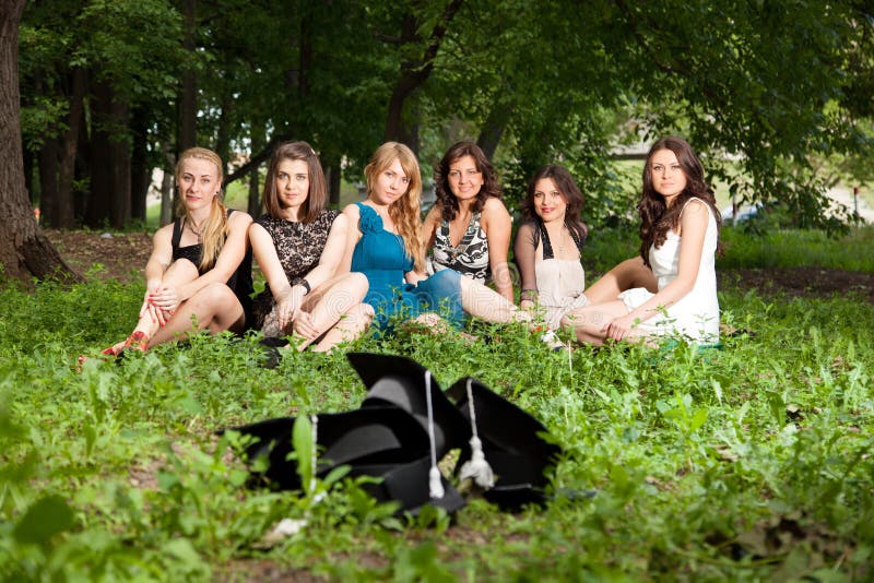 Bachelor S Graduates Celebrate Stock Image - Image of ethnicity ...