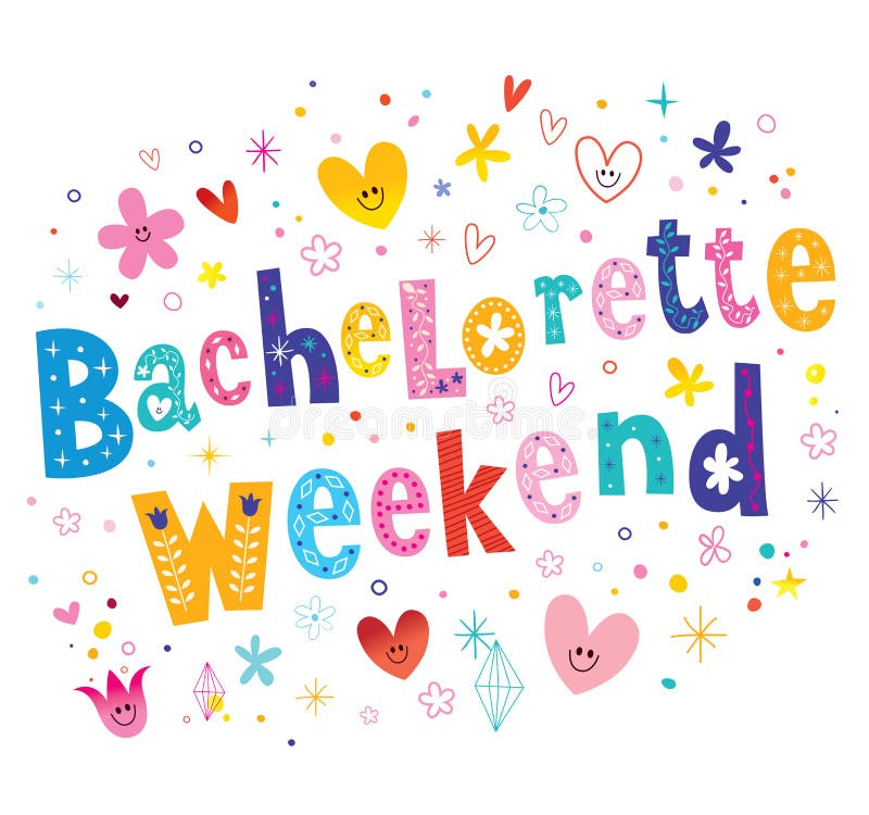 Bachelorette Weekend Card Invitation Stock Vector - Illustration of ...