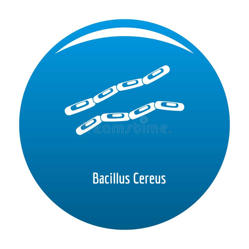 Bacil Cereus Pictogram Blauwe Vector Vector Illustratie - Illustration ...