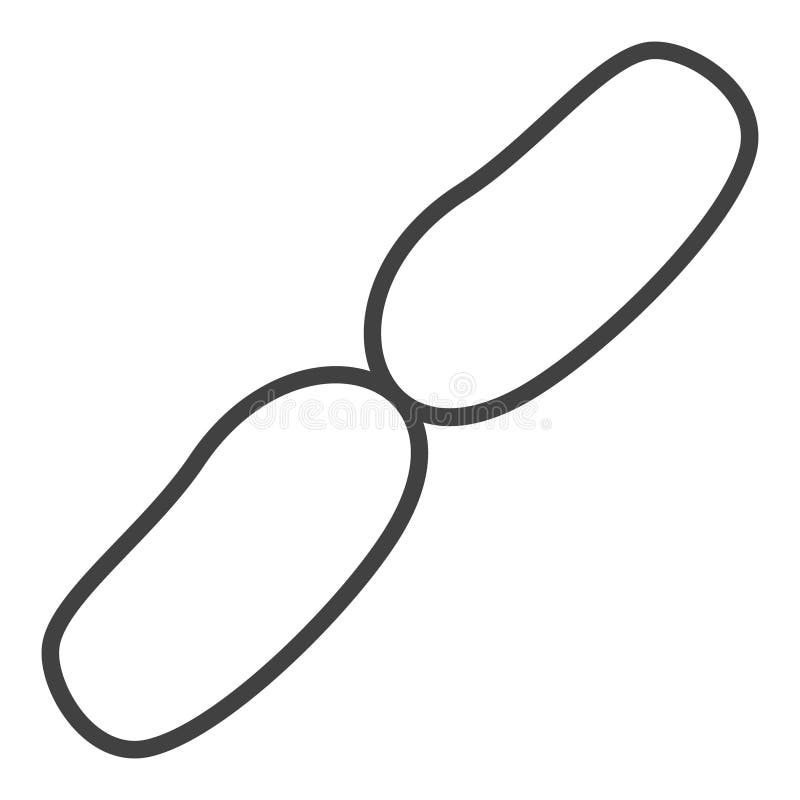 Bacilli Vector Bacteria Concept Outline Icon or Symbol Stock Vector ...