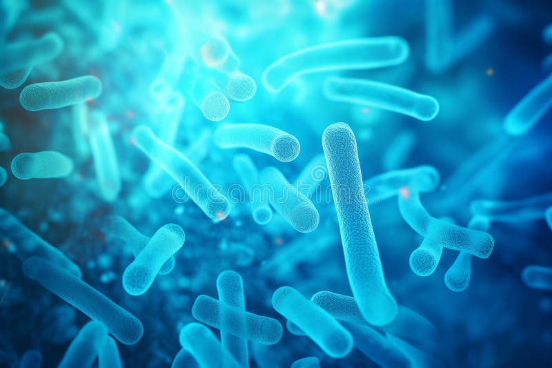 Bacillus Bacteria. Bacterial Infection As a Microscopic Background ...
