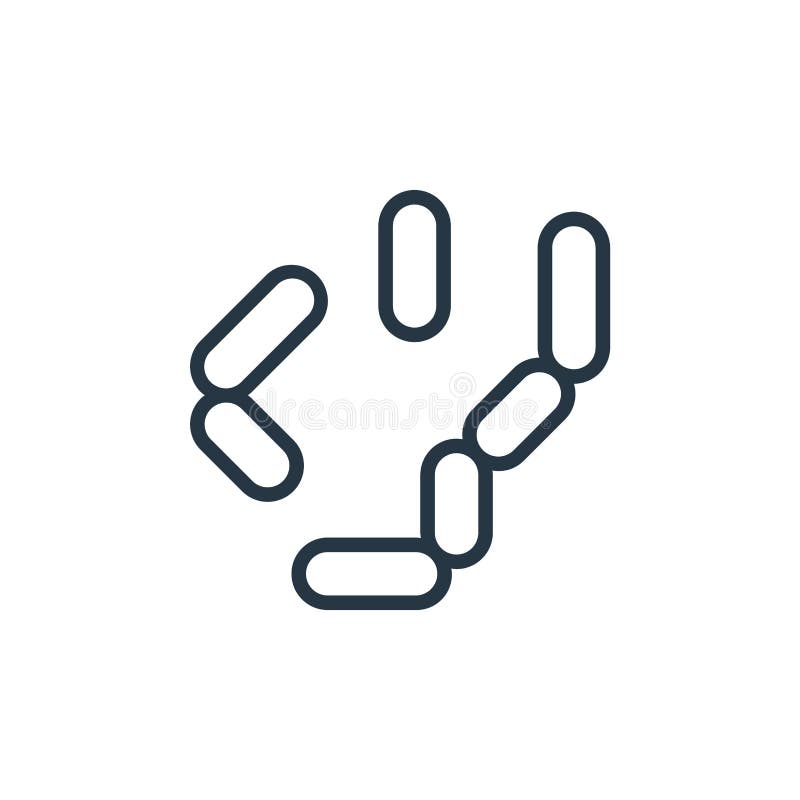 Bacillus Icon Vector from Microorganism Concept. Thin Line Illustration ...