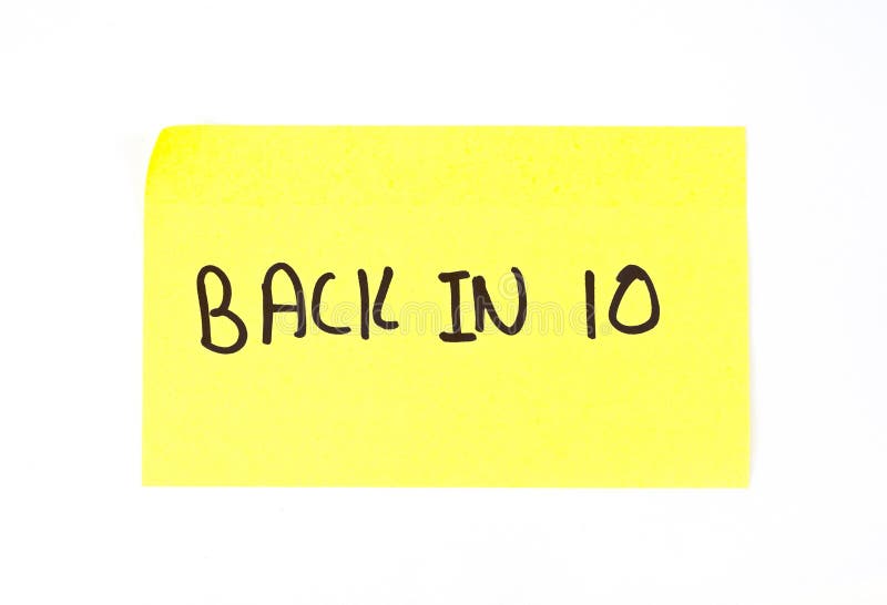 Back 10 Written Sticky Note Stock Photos - Free & Royalty-Free Stock ...