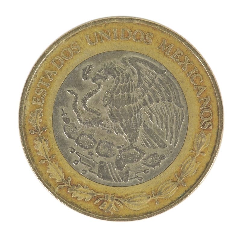 Back of 5 Peso Coin stock photo. Image of feathers, wings - 316870
