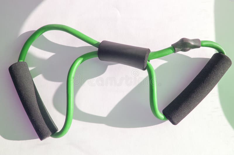 Back in Action Modern Rubber Chest Expander on White Background Stock ...