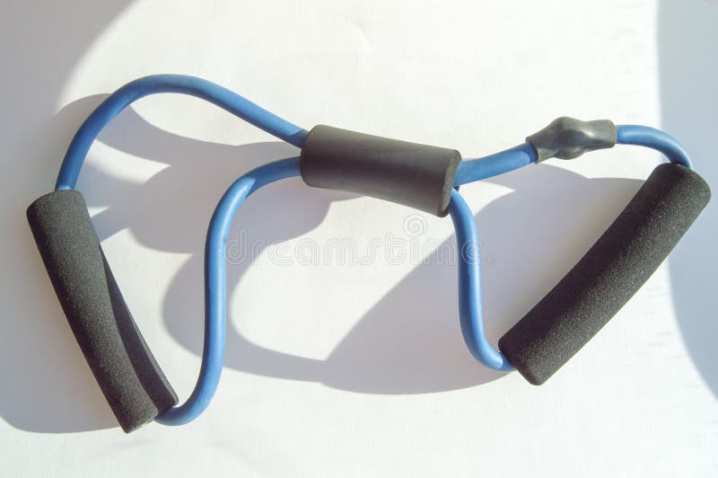 Back in Action Modern Rubber Chest Expander on White Background Stock ...