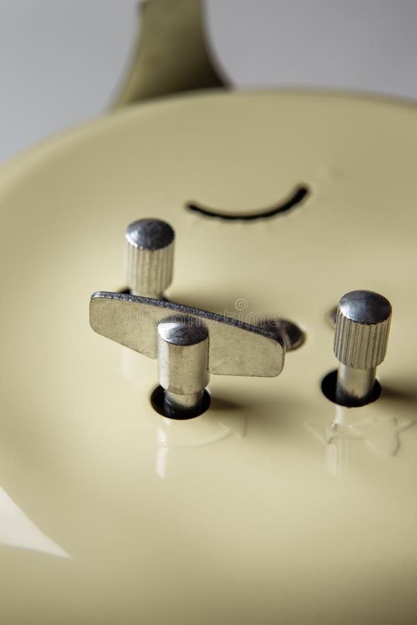 Back of alarm clock stock photo. Image of bell, isolated - 2227244