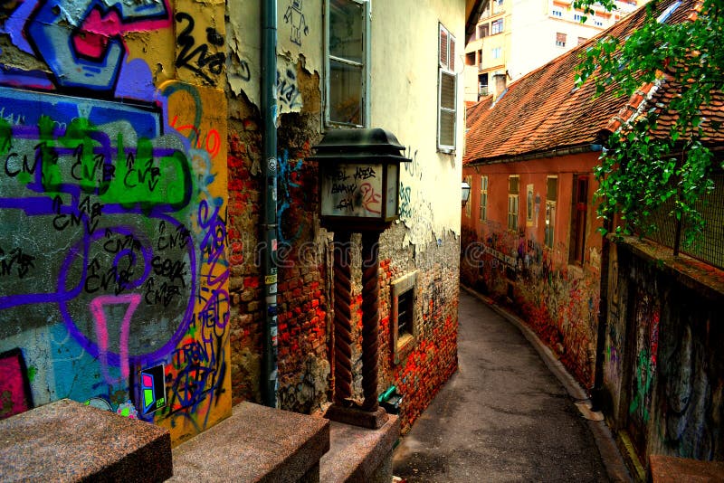 Back alley stock image. Image of street, poverty, scary - 33070387