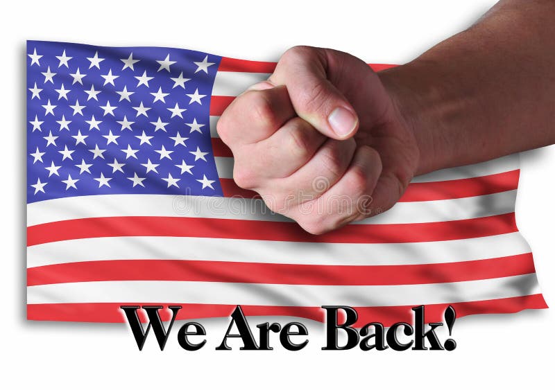 We are Back. stock photo. Image of hand, power, fight - 90136046