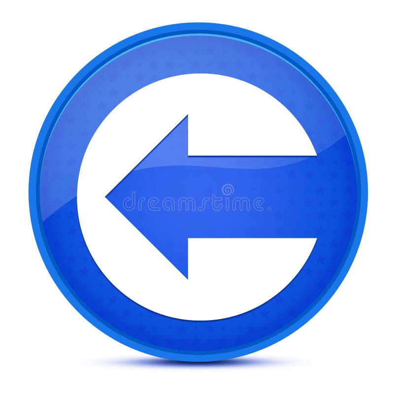 Back Aesthetic Glossy Blue Round Button Abstract Stock Illustration ...