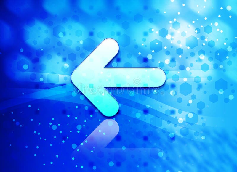 Back Arrow Icon Crystal Blue Banner Background Stock Illustration ...