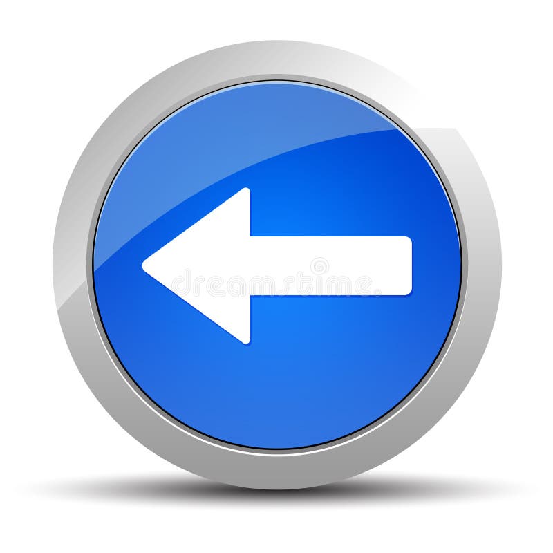 Back Arrow Icon Elegant Green Round Button Vector Illustration Stock ...