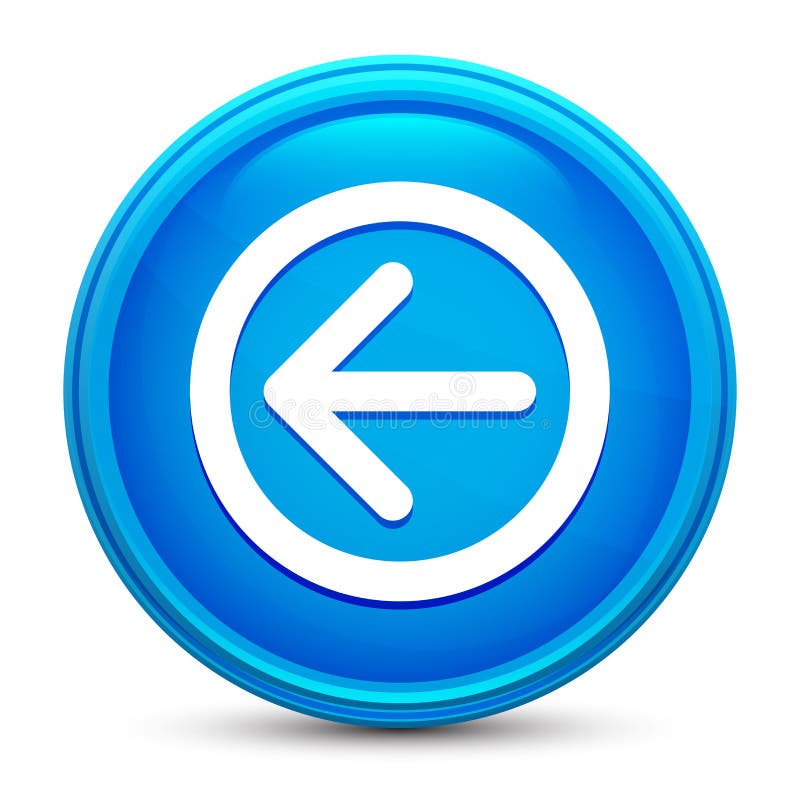 Back Button Icon Blue