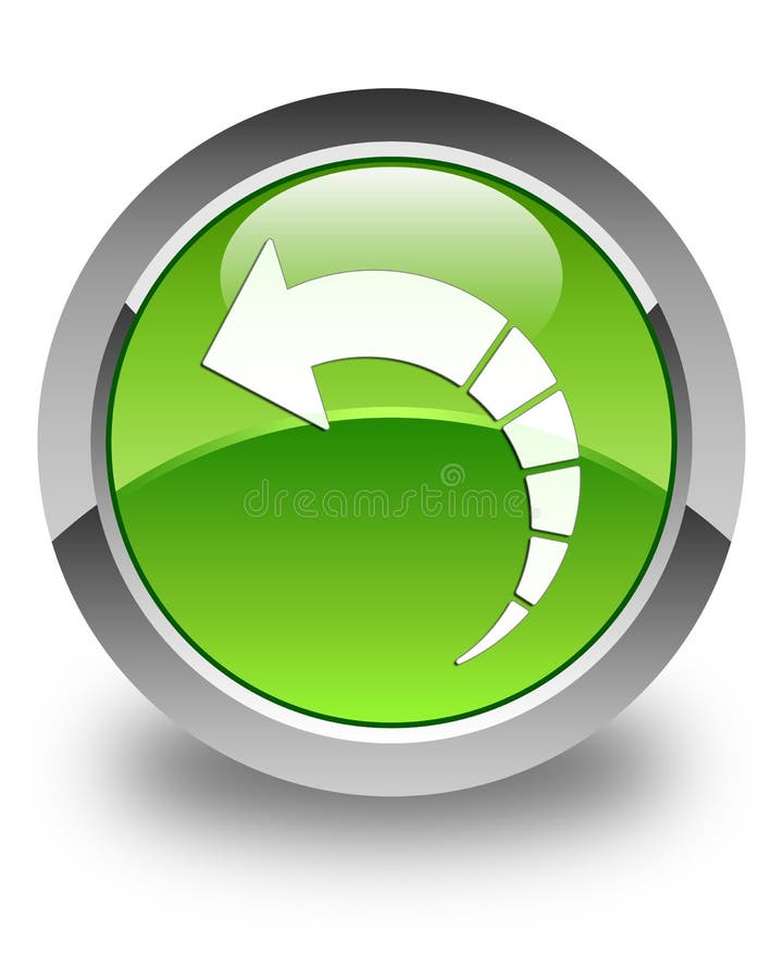 Back Arrow Icon Glossy Green Round Button Stock Illustration ... Back Arrow Icon Glossy Green Round Button Stock Illustration ...